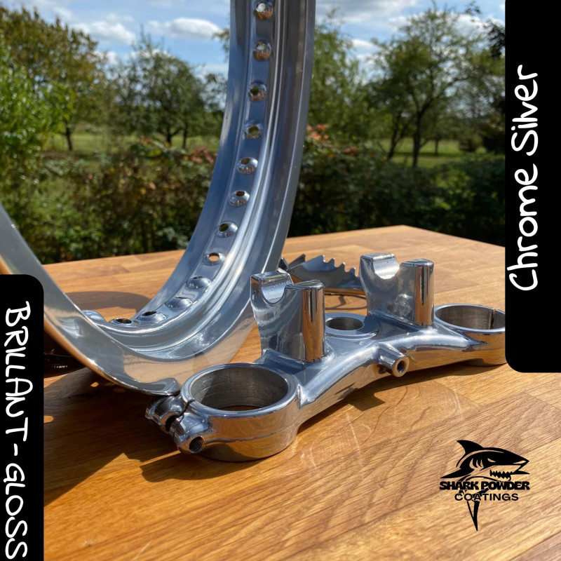Hybrid Epoxy/Polyester Chrome Silver Powder Coating – Mirror Finish ...