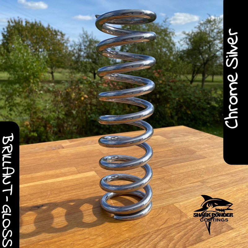 Hybrid Epoxy/Polyester Chrome Silver Powder Coating – Mirror Finish ...