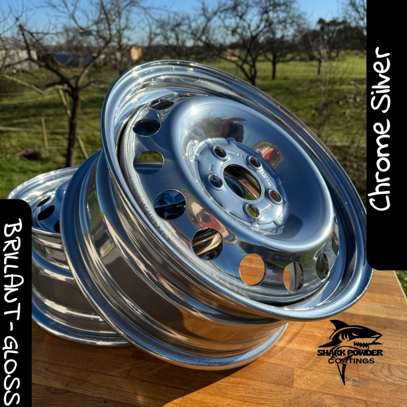 Hybrid Epoxy/Polyester Chrome Silver Powder Coating – Mirror Finish ...