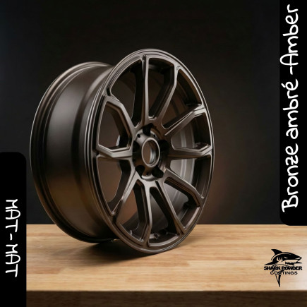 Bronze amber metallic matte powder coating PREMIUM